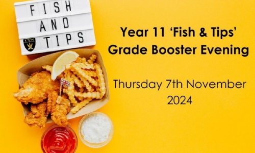 Colonel Frank Seely Academy - Year 11 'Fish & Tips' Grade Booster Evening